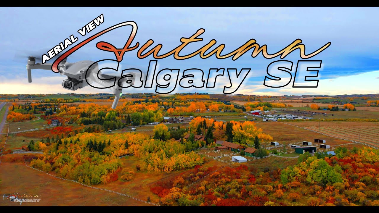 AERIAL VIEW Autumn in Calgary SE. AB, Canada/DJI Air 2s #viralvideo # ...
