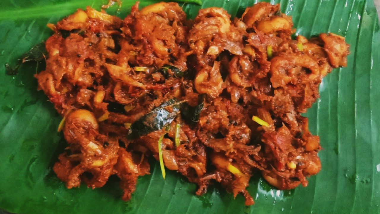 how to make squid/kanavaa fish thooku - YouTube