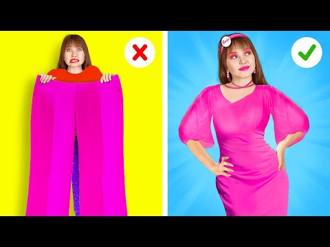 अपने खुद के स्टाइलिश कपड़े बनाएं 😍 गुप्त तरीके पुराने कपड़ों को कैसे अपग्रेड करें 123 GO! TRENDS