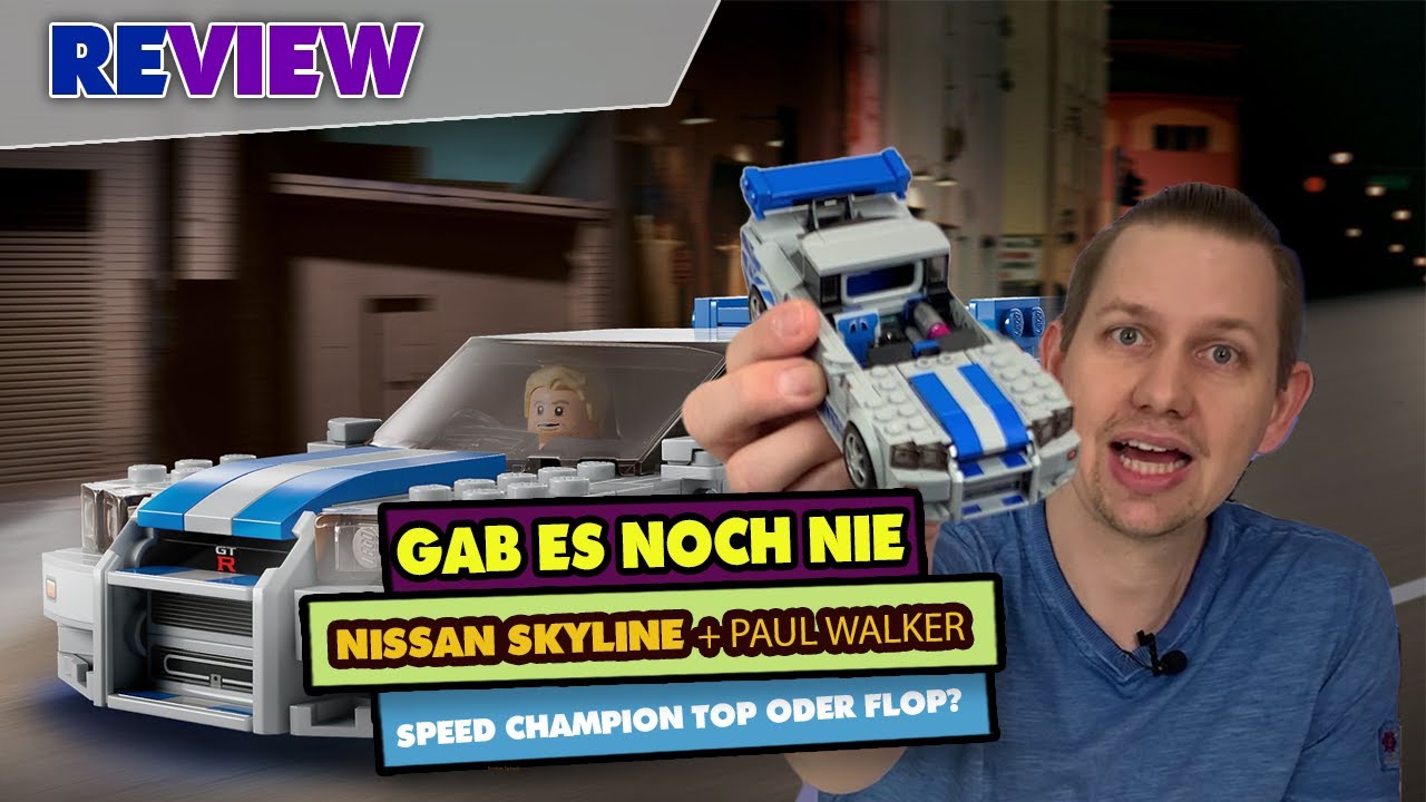 Fast & Furious mit Paul Walker Minifigur: Nissan Skyline GT34 Speed ...