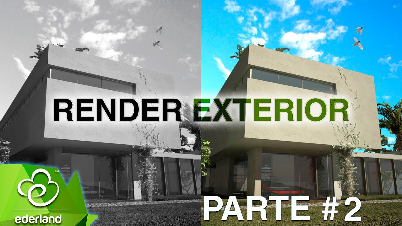 Render Exterior (3ds max con Photoshop) - Parte 2 - YouTube