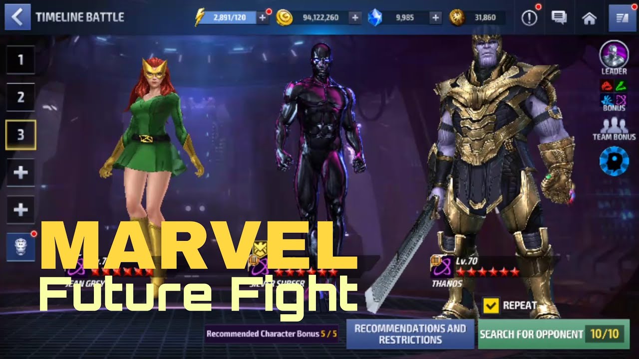 MARVEL Future Fight Gameplay (Alliance Battle, Timeline Battle, World ...