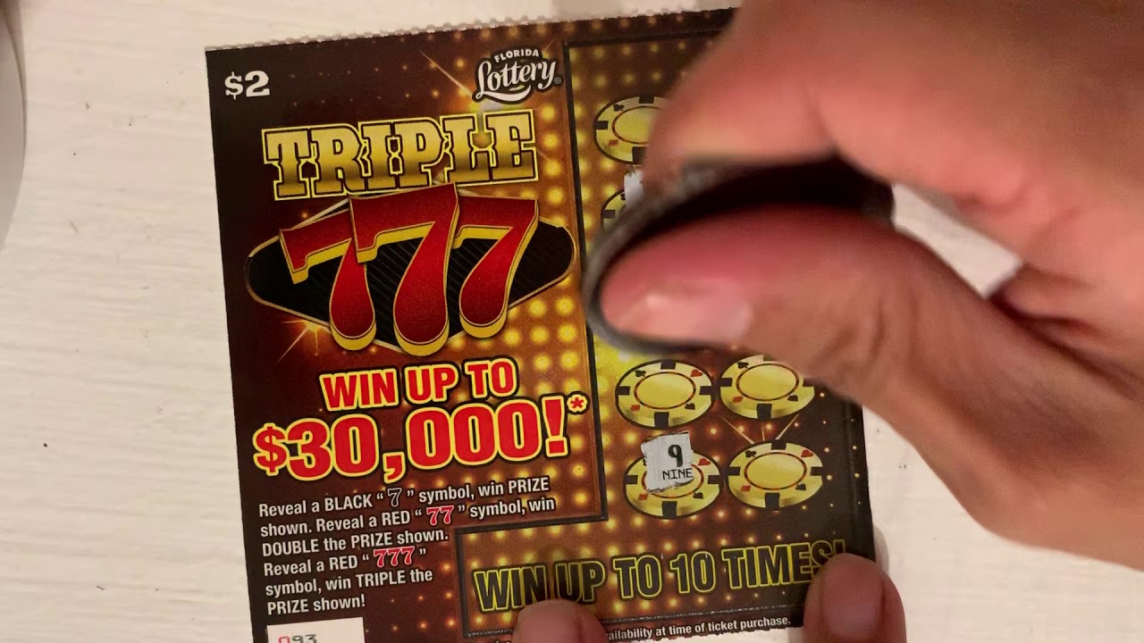 Triple 777 scratch off tickets - YouTube