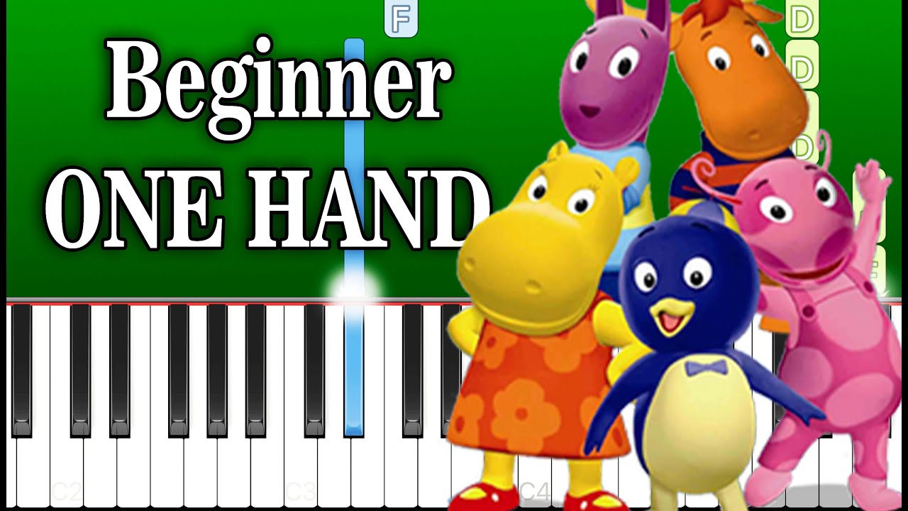 The Backyardigans - Into The Thick Of It (Beginner One Hand Easy Piano ...