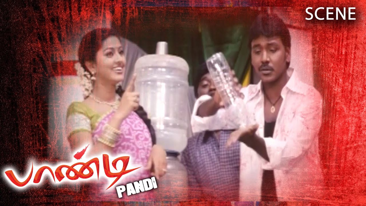 Pandi Tamil Movie | Scene | Sneha Drinking Comedy At Marriage Hall ...