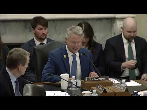 Sen. Roger Marshall Opening Remarks at the Senate Ag Subcommittee