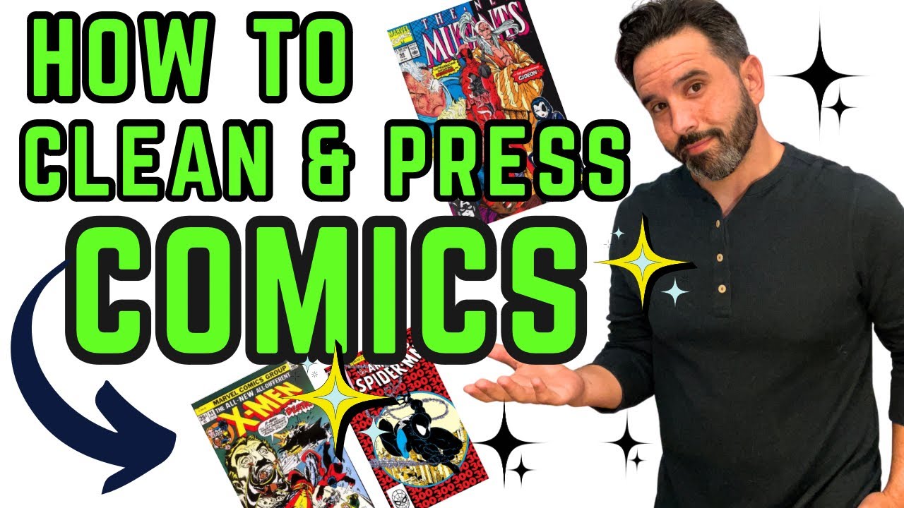 HOW TO CLEAN AND PRESS COMICS! - YouTube