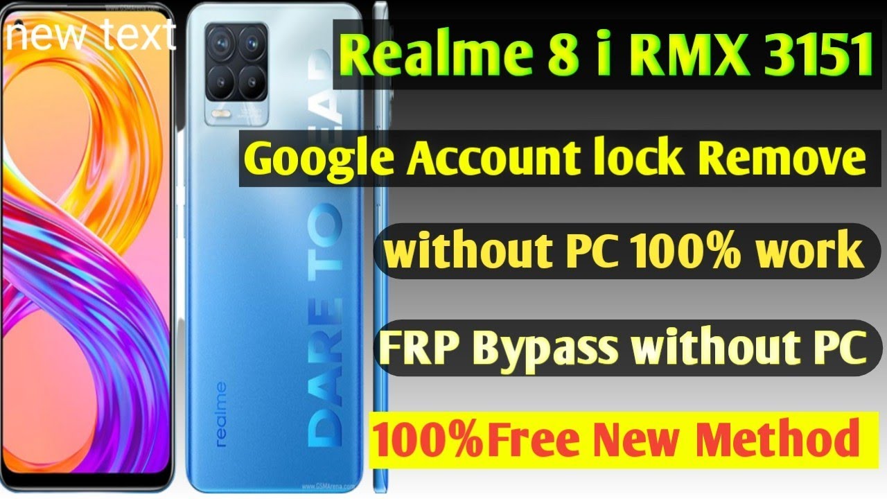 Realme 8i FRP Bypass Android 11| Realme RMX3151 Google Account Bypass ...