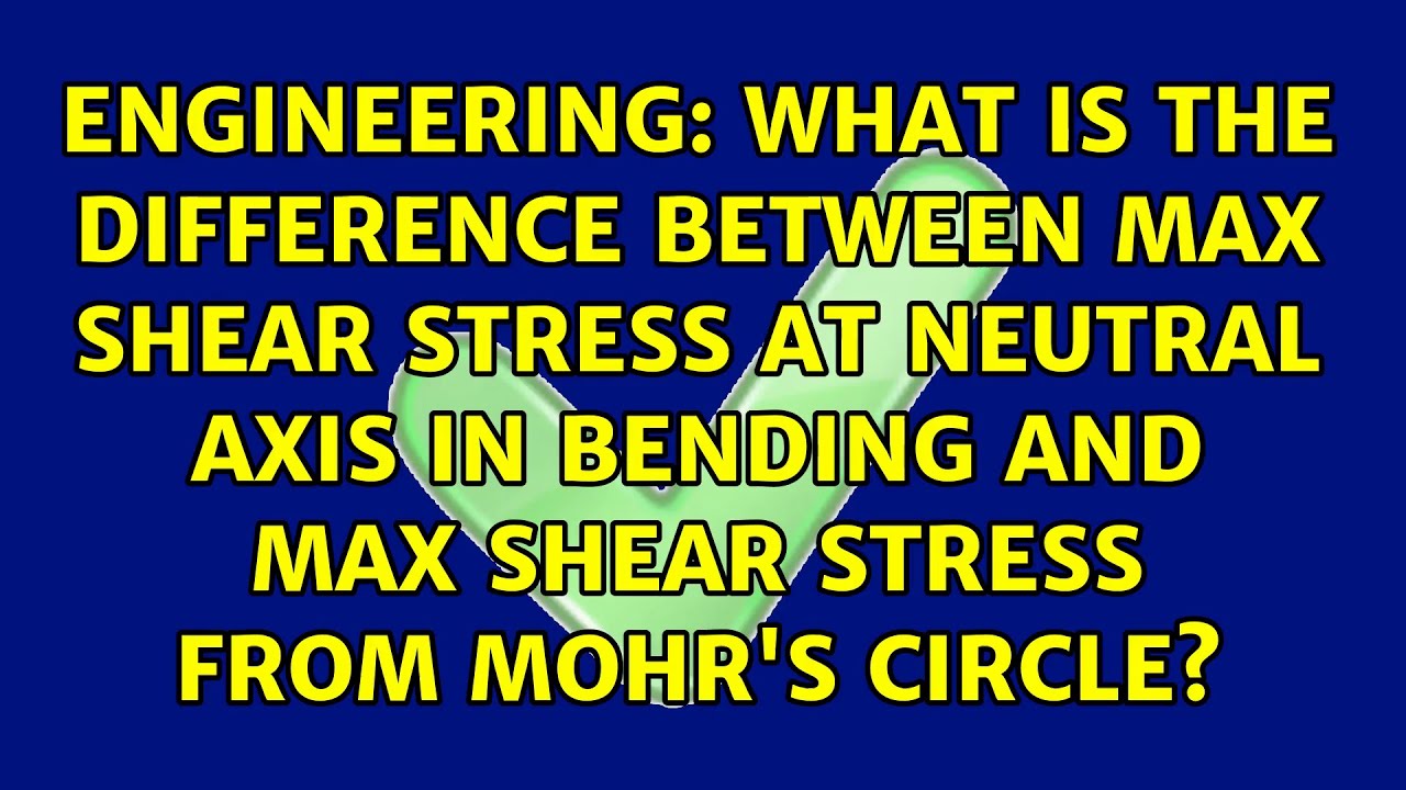 What is the difference between max shear stress at neutral axis in ...