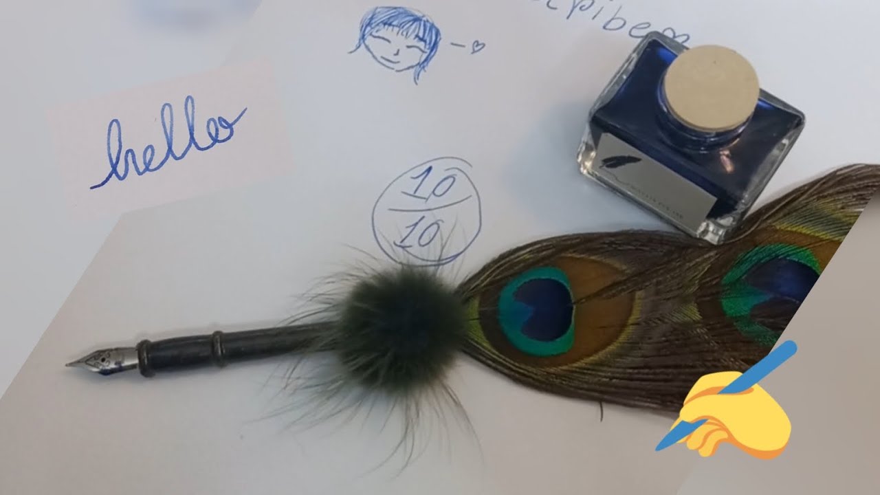 Trying Calligraphy For The First Time! (+Fountain Pen Unboxing!!! 🫣🦚 ...