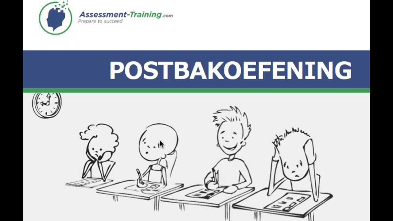 Uitleg en oefenen postbakoefening | Assessment-Training.com - YouTube