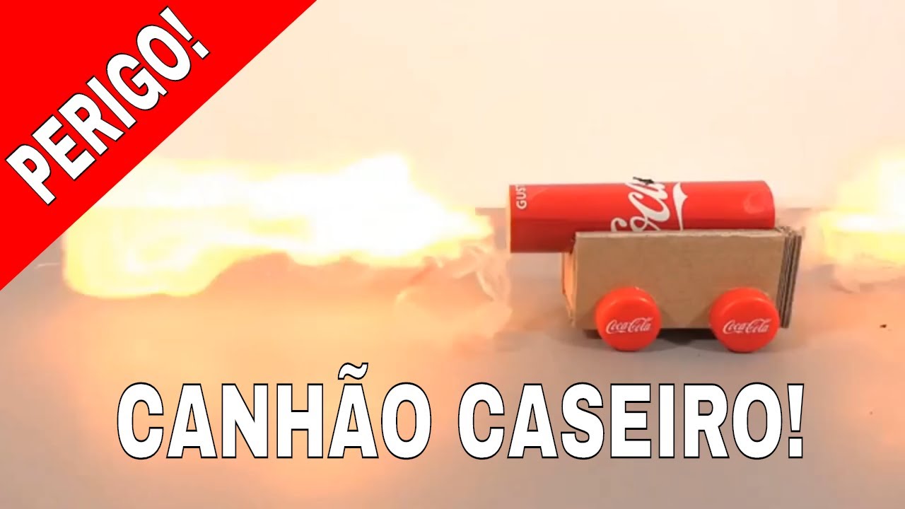 Como fazer um CANHÃO que atira de verdade (invenções simples e legais ...