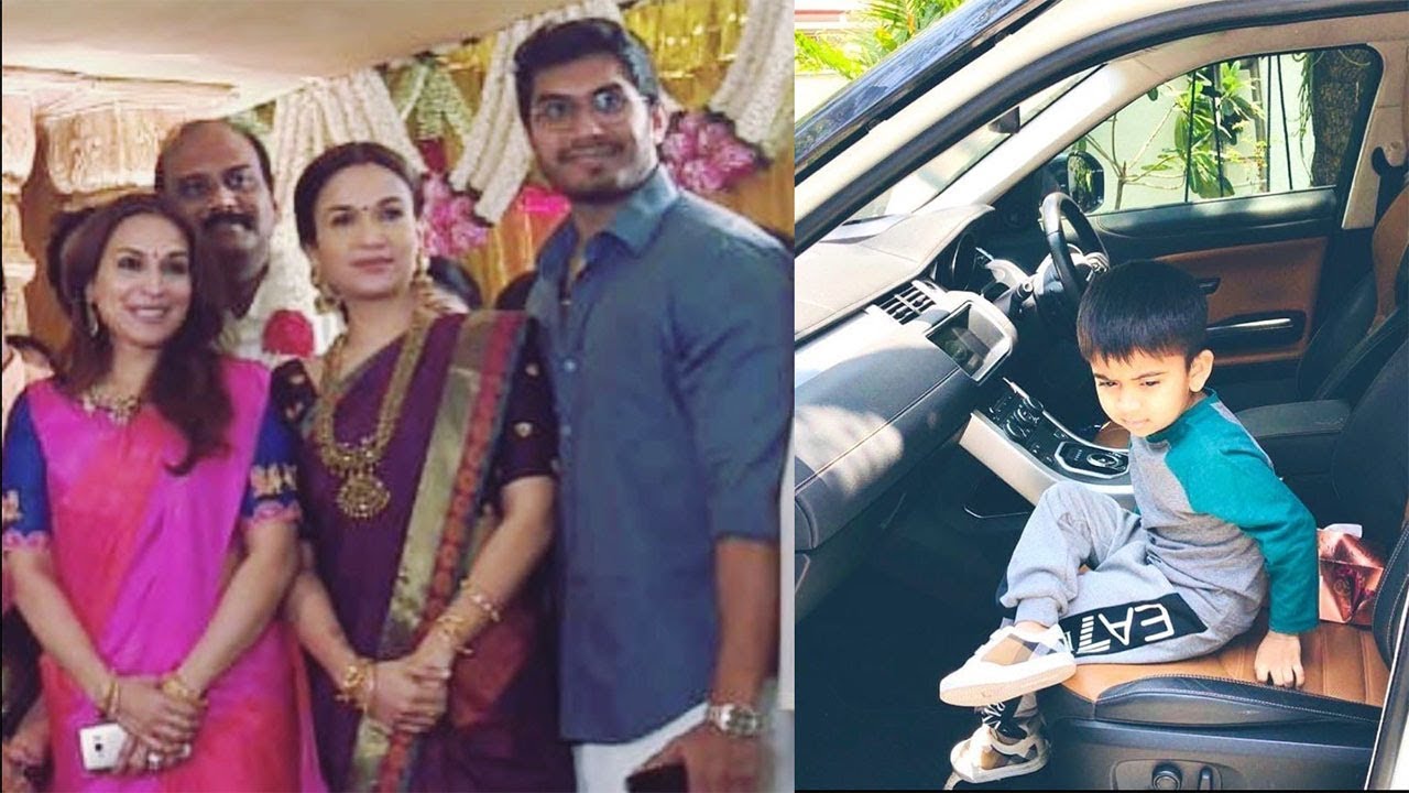 Soundarya Rajinikanth With son and Husband At Latest Family Function ...