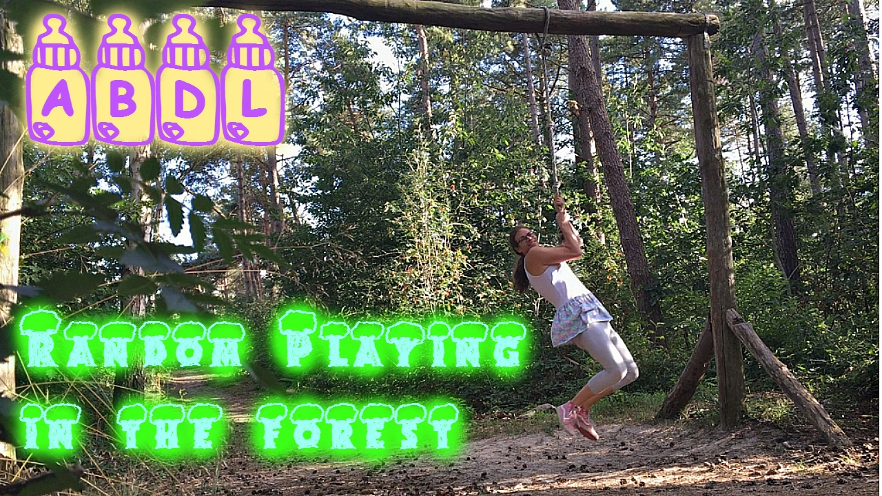 Abdl Random Playing In The Forest In Dress And Diaper Youtube
