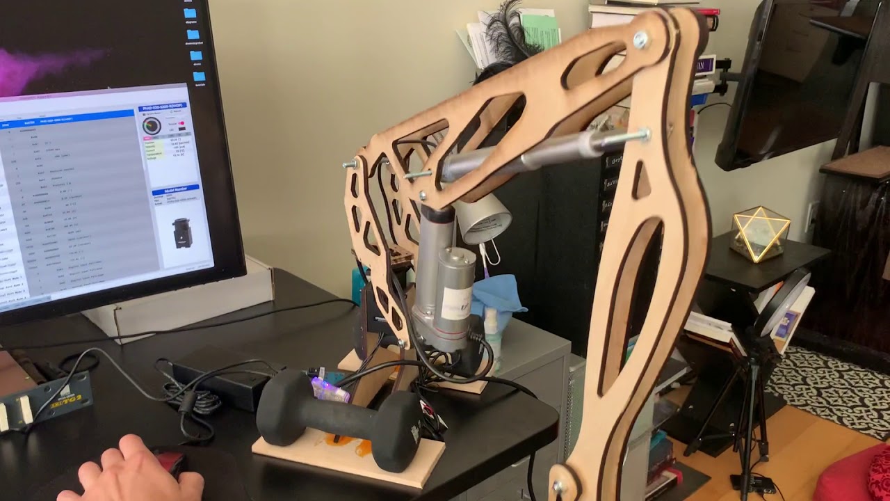 Dynamixel Pro rotating robot arm prototype - YouTube