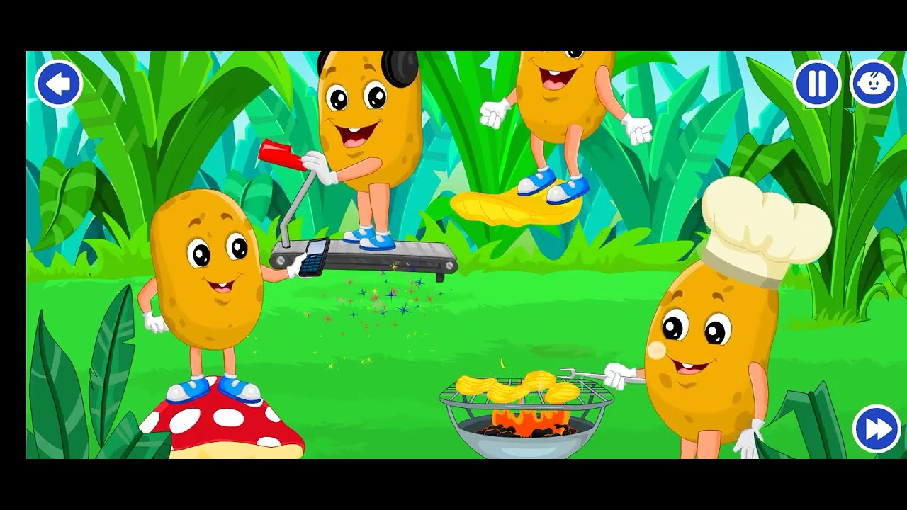 Vegetable Song The Potato Kids Rhymes - YouTube