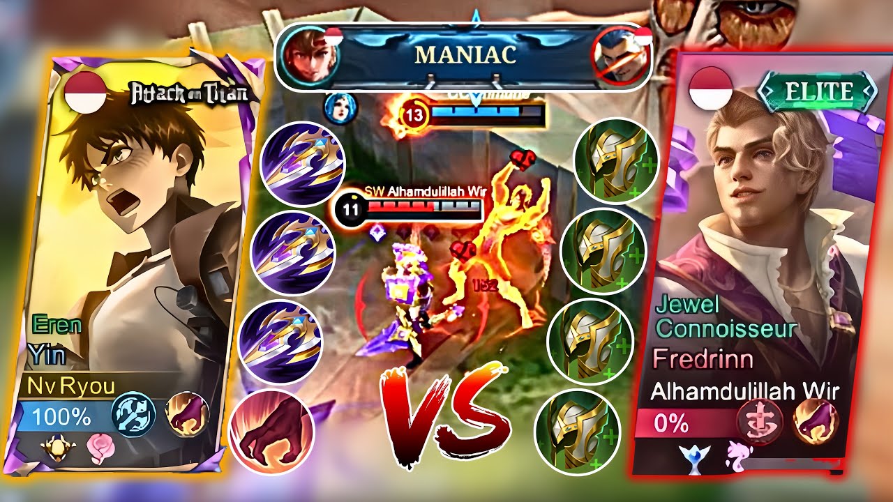 YIN RED RETRIBUTION FOR TANKY ENEMIES!! FREDRINN HP MELTS INSTANTLY ...