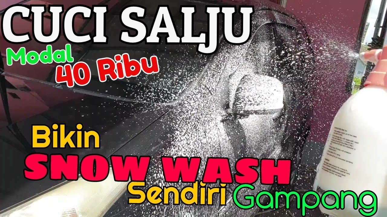 Cara Bikin Snowwash (Cuci Salju) Murah - YouTube