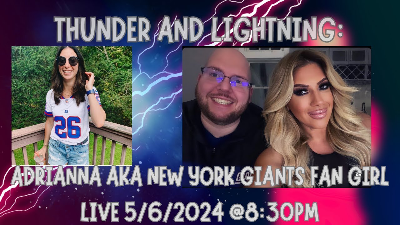 New York Giants Fan Girl Adrianna Hangs - YouTube