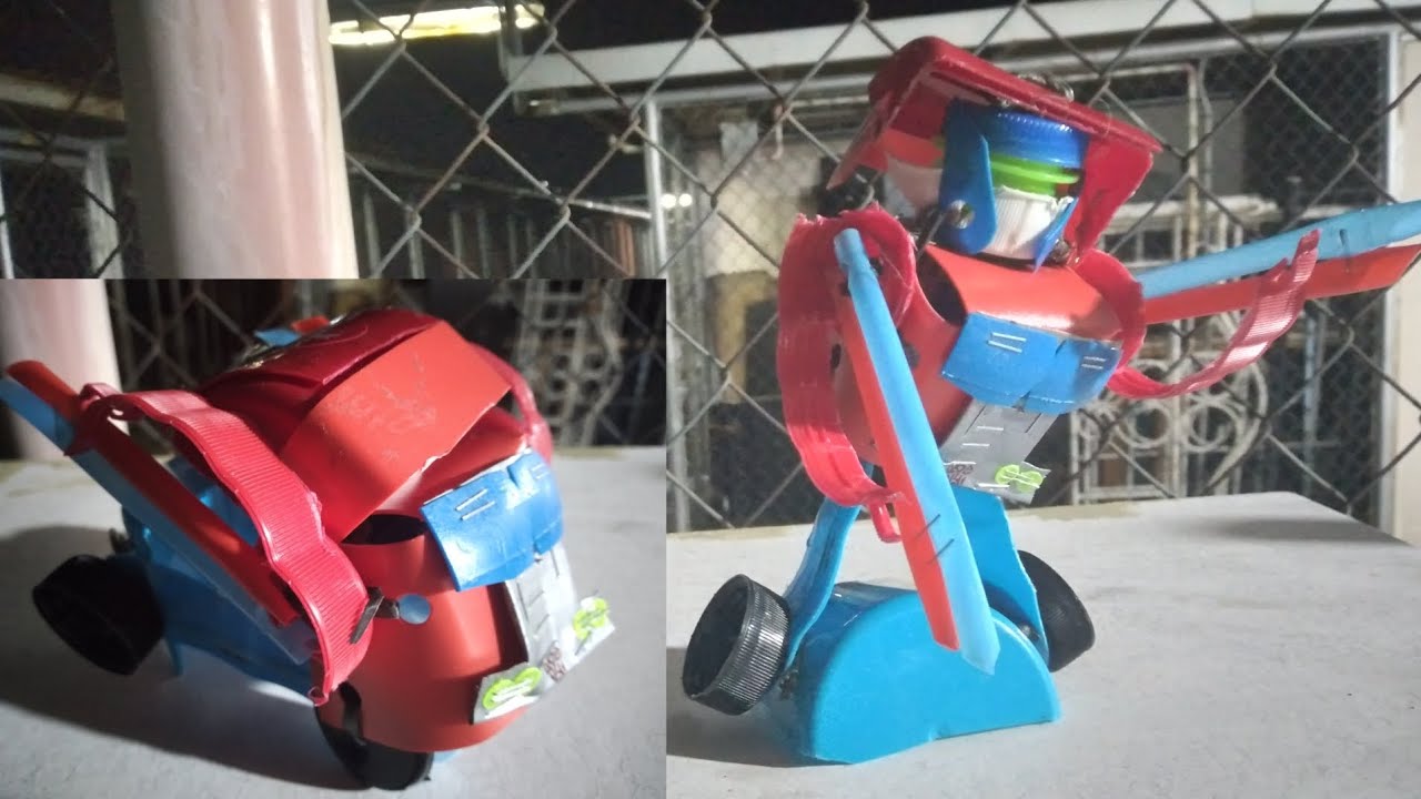 hooded Optimus prime #transformers #recycling - YouTube