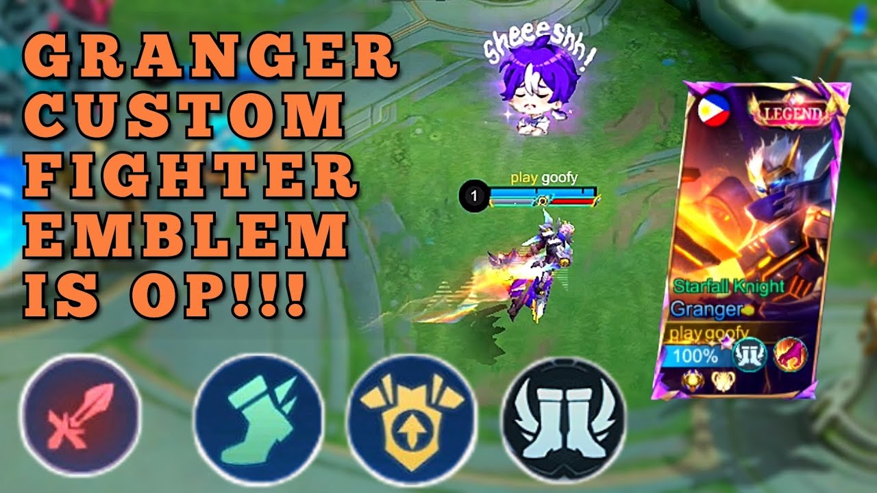 Custom fighter emblem is OP for Granger, Granger gameplay, mvp, rank ...
