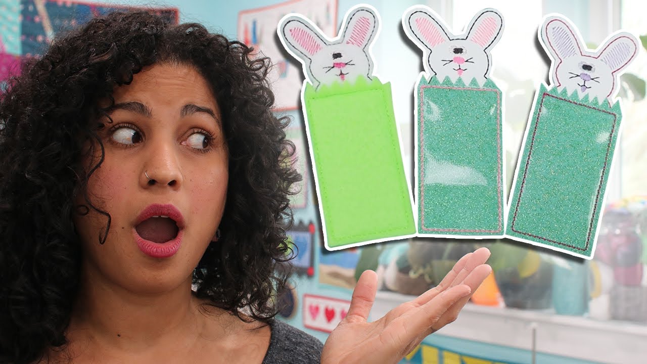 In The Hoop Bunny Bookmark: Machine Embroidery with The Crafty Gemini ...