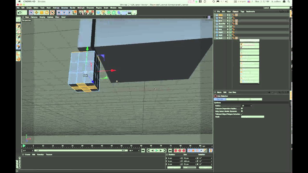 Robot modeling C4D r13 pt.1 - YouTube