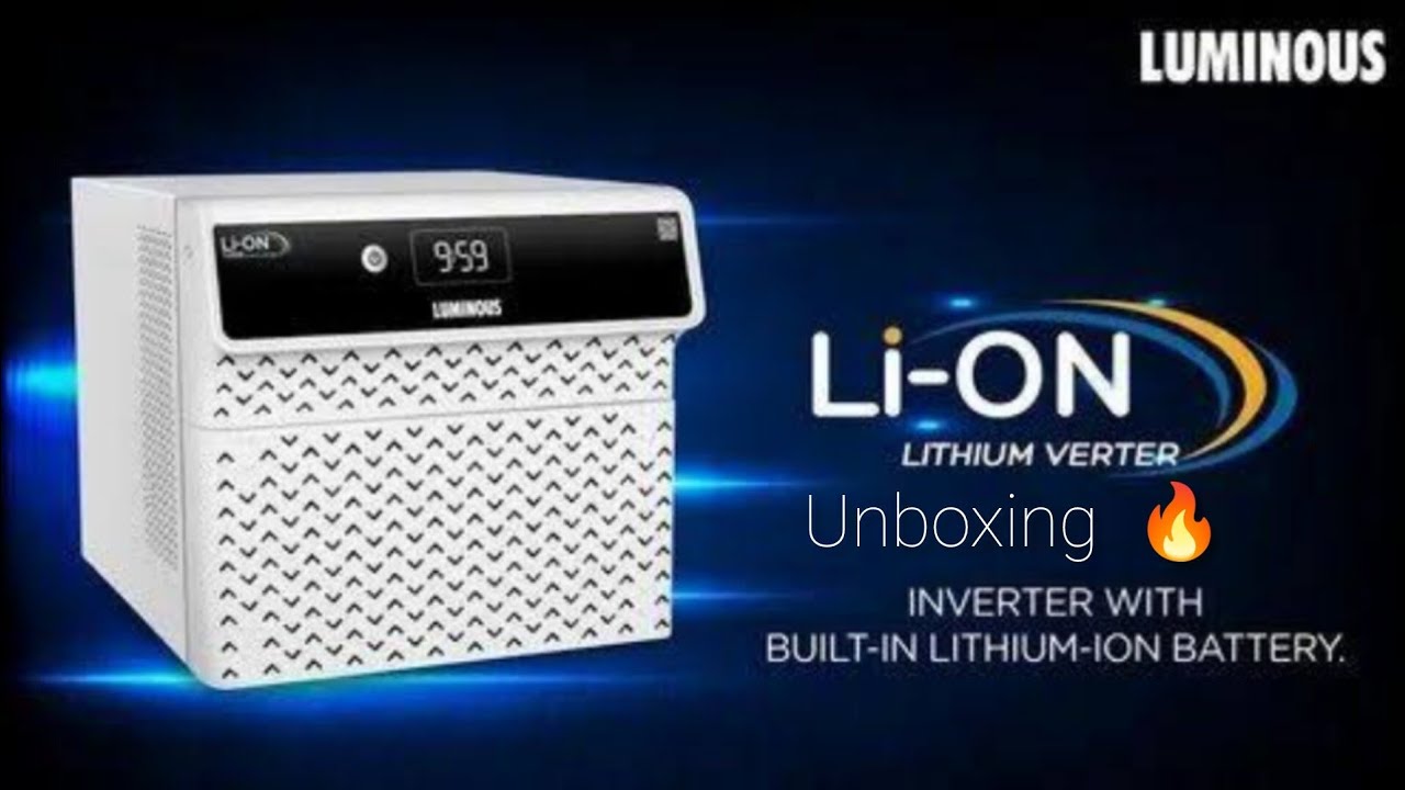 lithium battery Inverter Unboxing | Luminous inverter Unboxing - YouTube