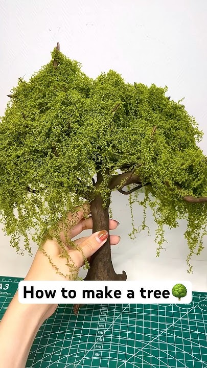 HOW TO MAKE A TREE 🌳? #diy #decor #miniature #artcraft #art - YouTube