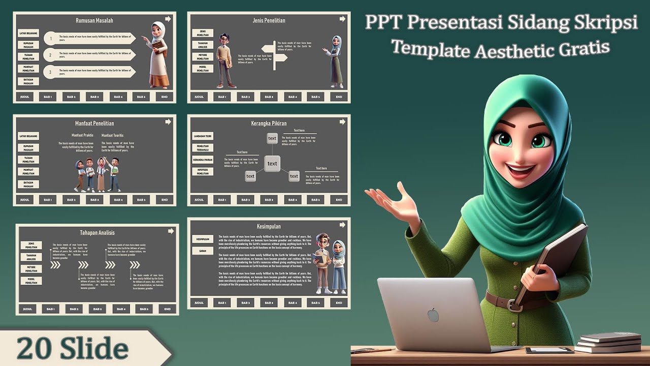 PPT Seminar Sidang Skripsi Gratis Template 💥Gratis Download💥 - YouTube