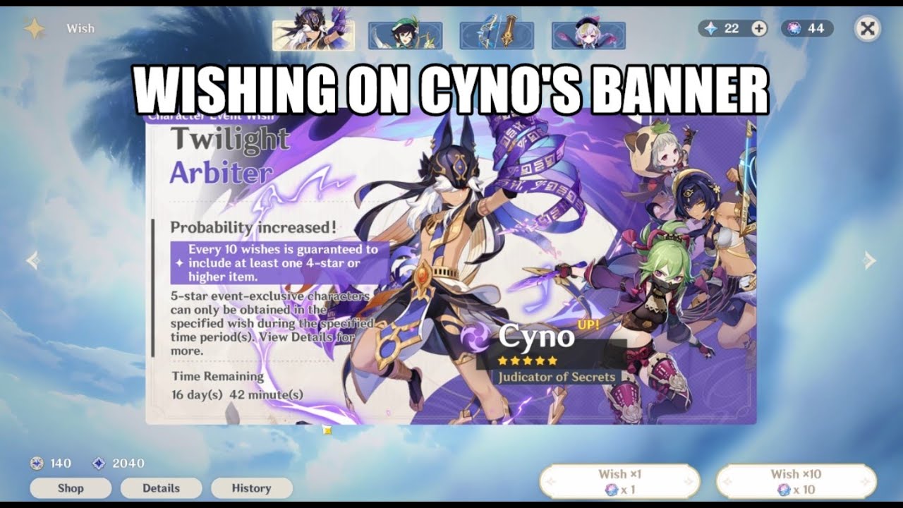 Wishing on Cyno's banner | Genshin Impact - YouTube