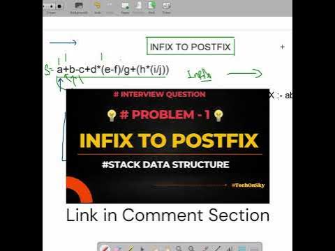Infix to Postfix conversion using Stack. || In English #stack #dsa #infixtopostfix - YouTube