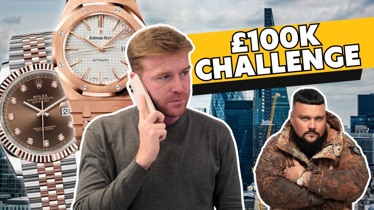 £100K CHALLENGE + CHARLIE SLOTH WANTS THREE ROLEX YACHT-MASTERS! - YouTube