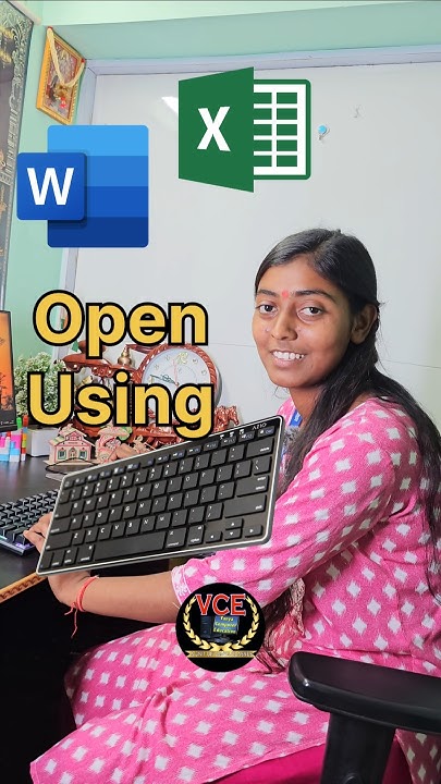 how to open ms word and excel using keyboard shortcut | Keyboard shortcut se ms word or excel ...