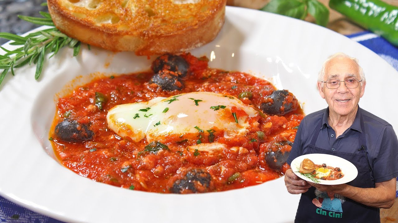 Eggs alla Puttanesca Recipe - YouTube