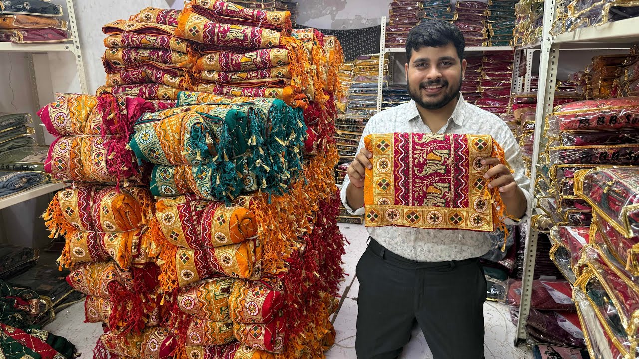 🔥 New Gujarati Work Saree in Stunning Yellow – Must Watch 2025 Design ...