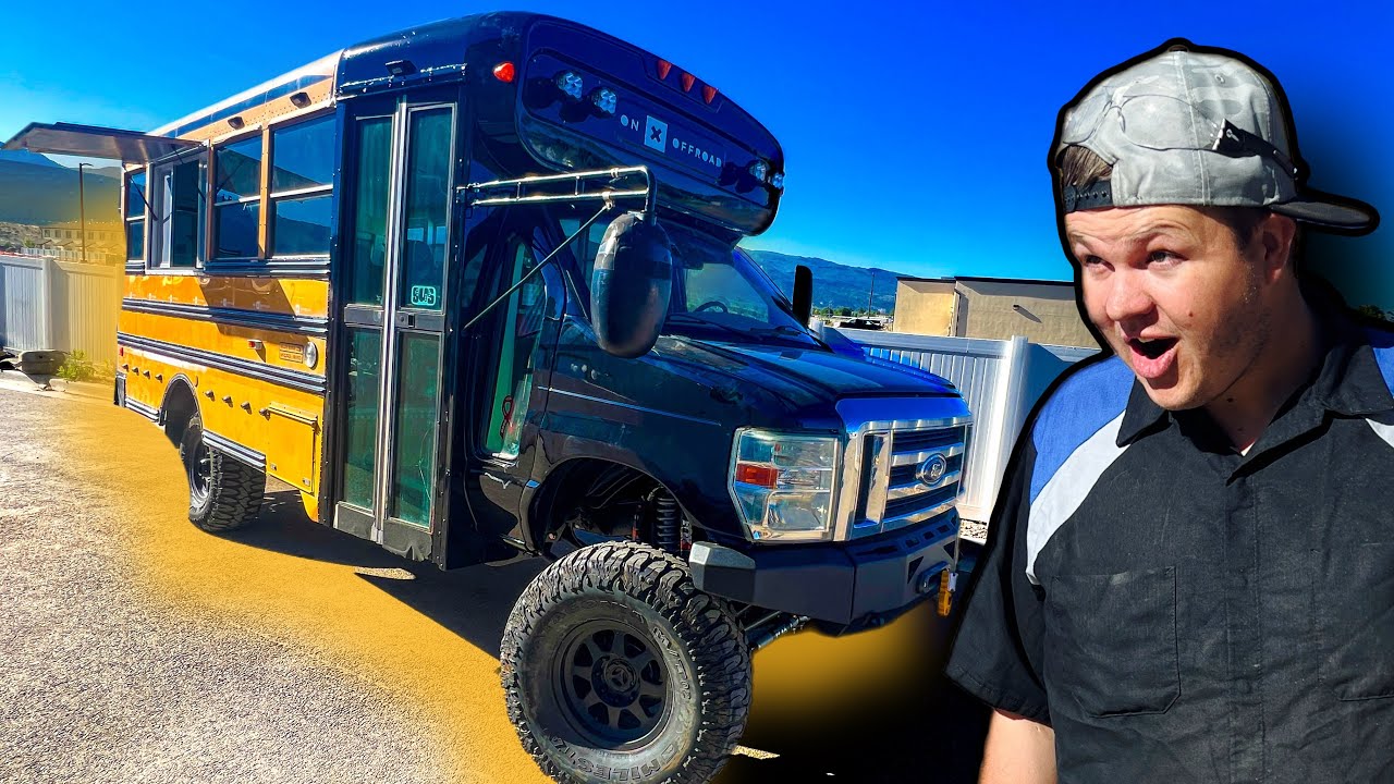 Odds And Ends Finished On Custom Off-Road 4x4 Bus, Plus Bonus Recovery ...