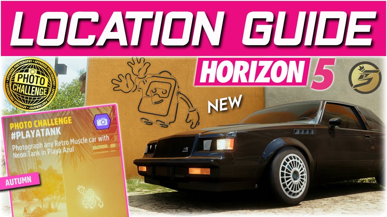 Forza Horizon 5 PHOTO CHALLENGE PLAYA TANK NEON TANK in Playa Azul FH5 ...