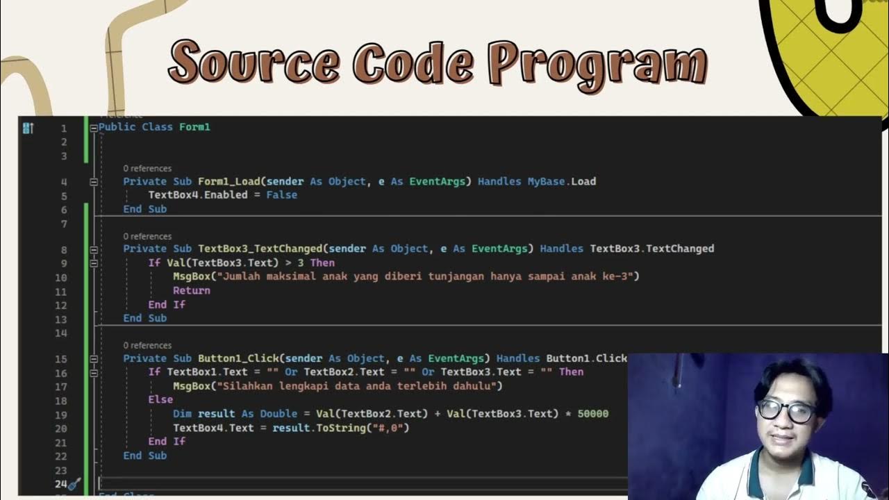 Program Menghitung Gaji Karyawan - YouTube