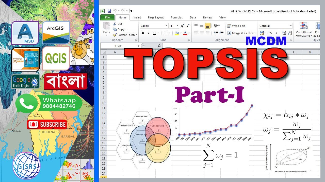 TOPSIS using Excel part- I || Multi Criteria Decision Making and TOPSIS ...