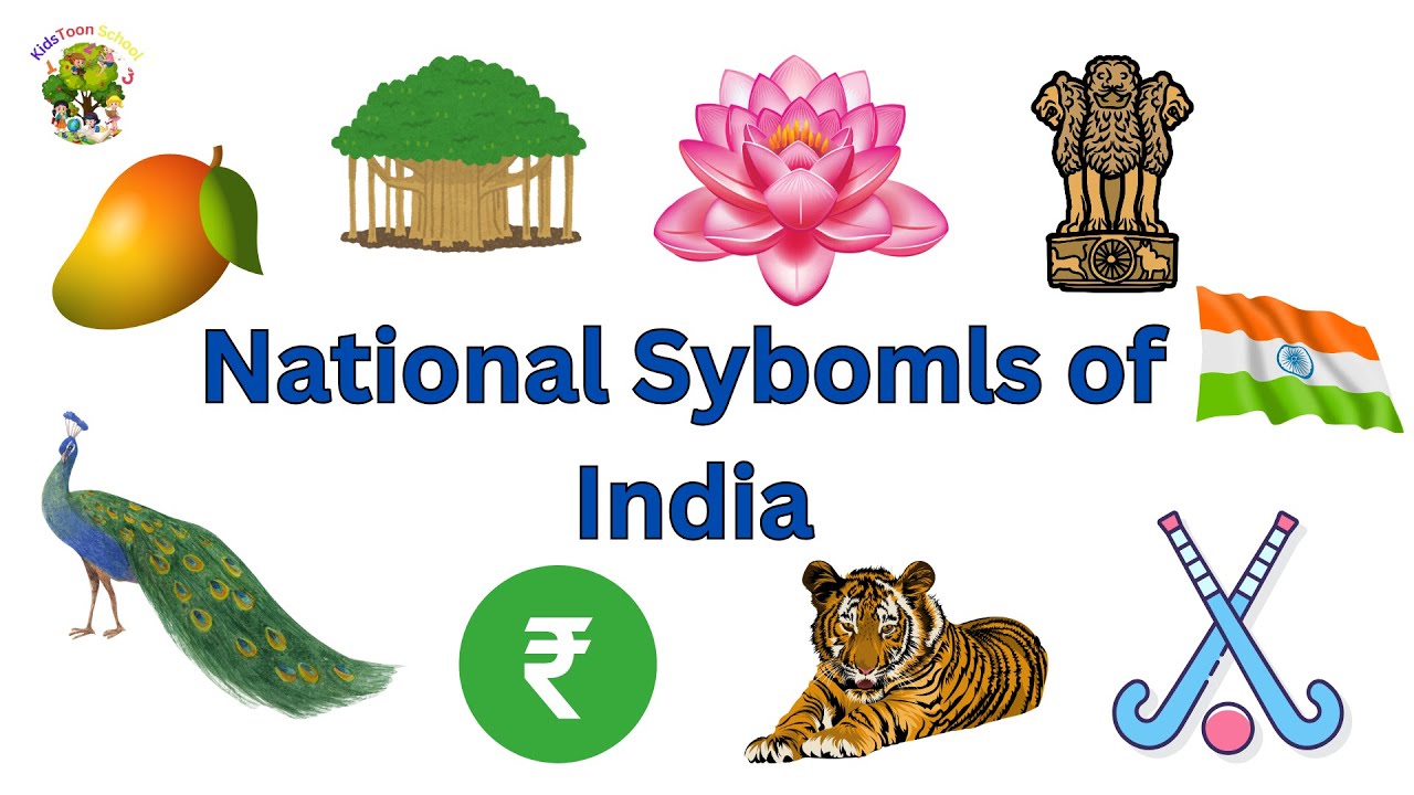 Learn National Symbols of India || 🐅 National Symbols for Kids in ...