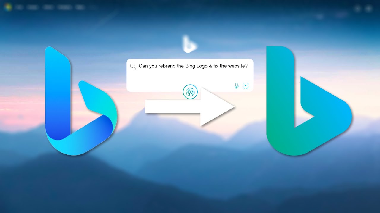 Bing & Chat GPT - Rebranding Logo & Website - YouTube