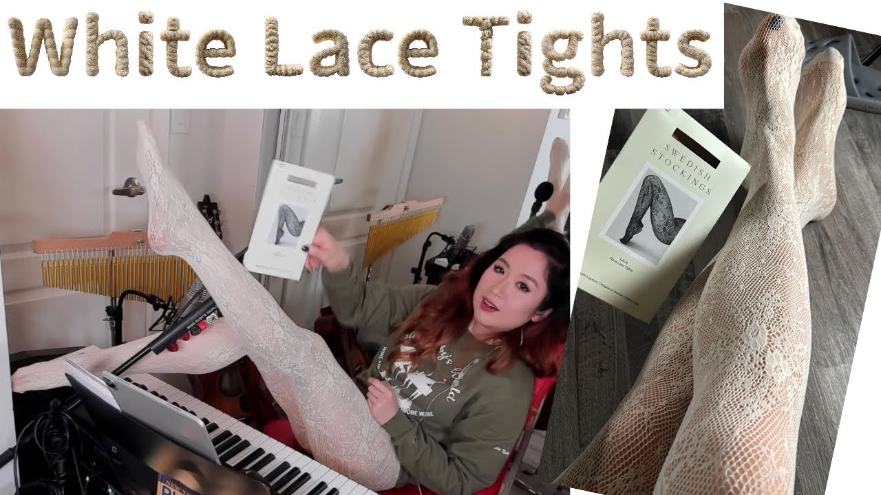 Lace Tights Try On Live Music, Nylons Pantyhose Stockings Review Legs ...