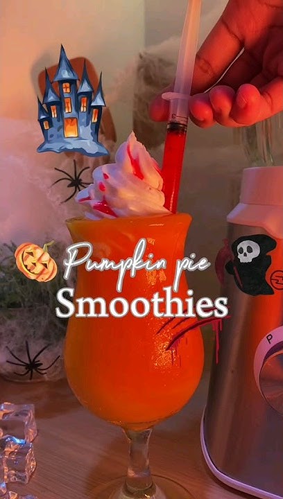 Pumpkin Pie Smoothies Halloween - YouTube