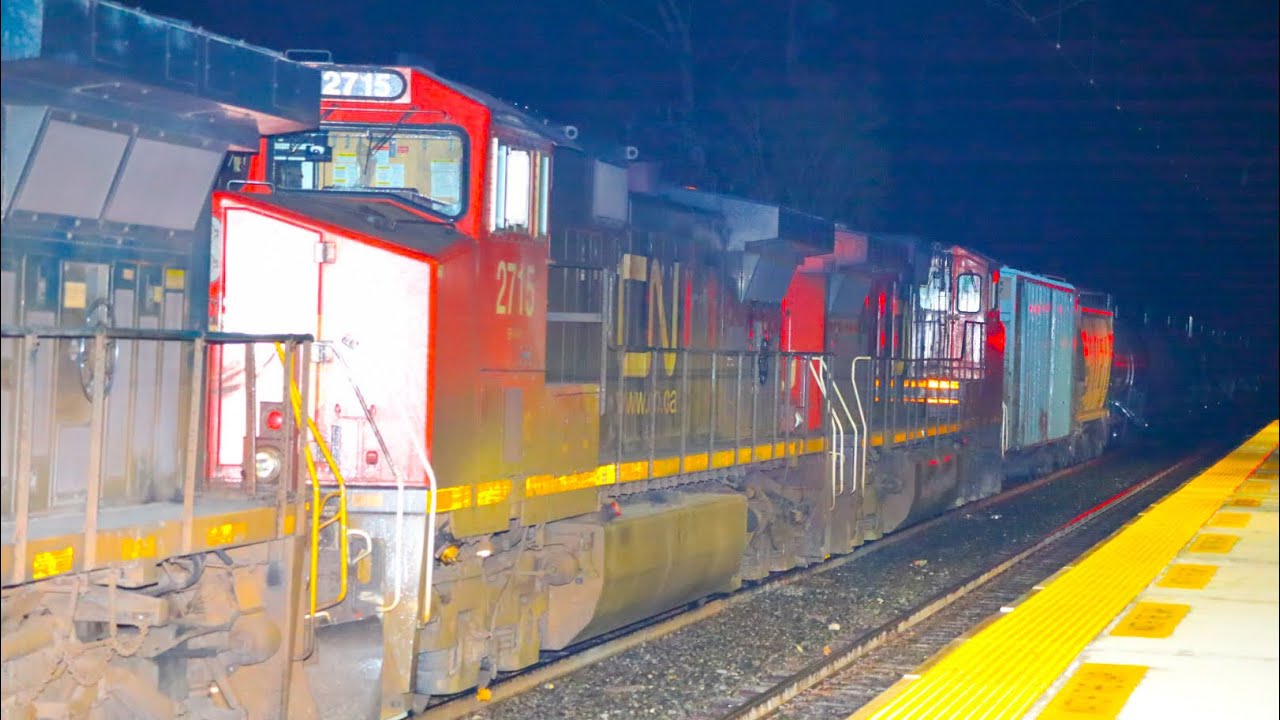 CSX B706 with Canadian National power at Septa’s Yardley train station ...
