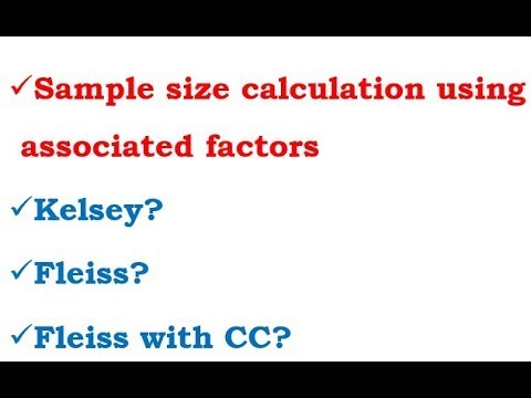 Sample size calculation for cros-sectional study design using ...