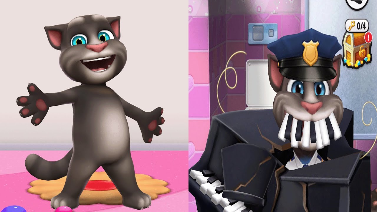 my talking tom vs my talking tom 2 | Episode 3641 | Pro gameplay ep ...