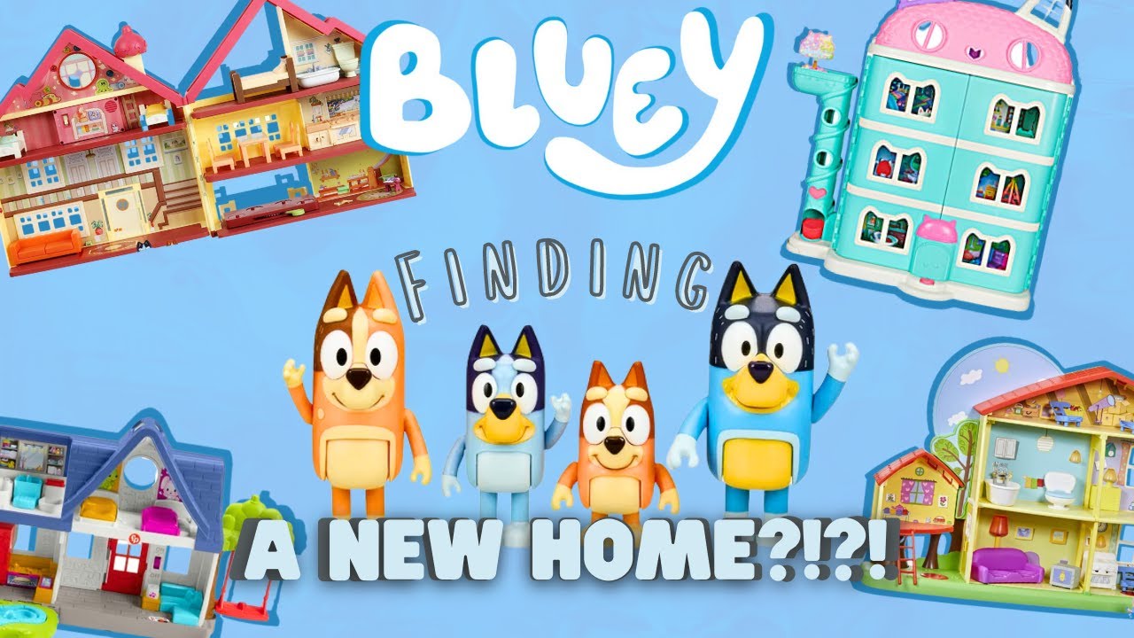 Bluey Finding a New Family Home | Kid's Playtime Video #Bluey - YouTube