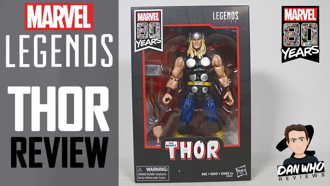 Marvel Legends Thor Marvel 80th Anniversary Action Figure Review - YouTube