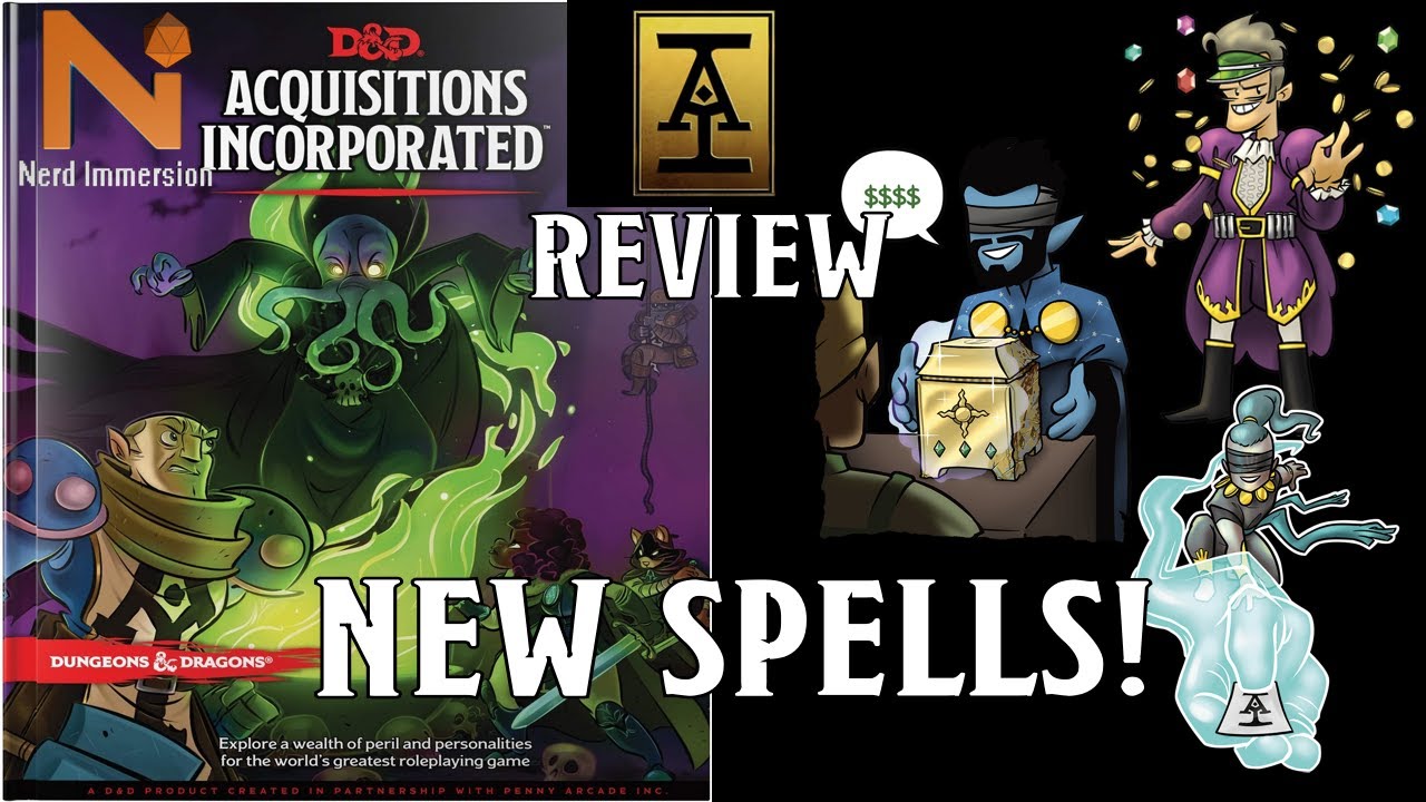 New D&D 5e Spells from Acquisitions Incorporated | Nerd Immersion - YouTube